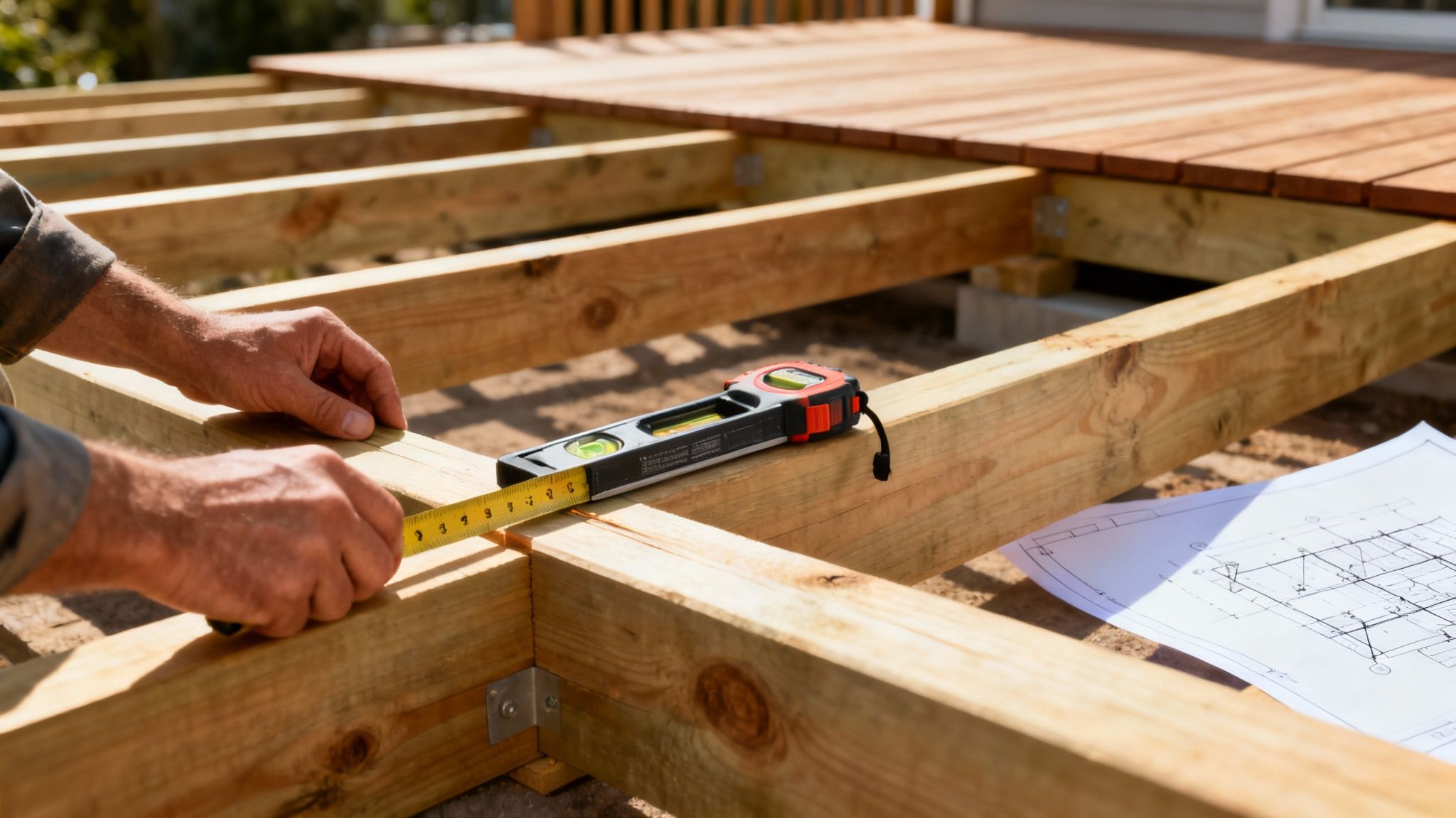 Korrekt dimensionering af strøer til terrasse